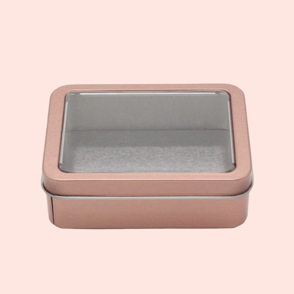 Boites métalliques alimentaires avec fenêtre transparente - Directecogreen